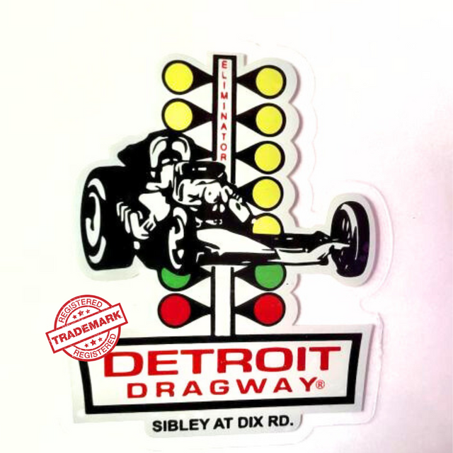 Detroit Dragway® Staging Tree decal/sticker For The Inside Of Your Win