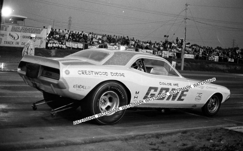 4 x 6" Glossy photo of Roger Lindamood in Color Me Gone Racing at Detr
