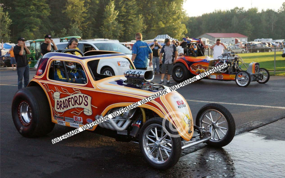 8 x 10" Color Photo of the Altereds Bradford's and Rat Trap Racing
